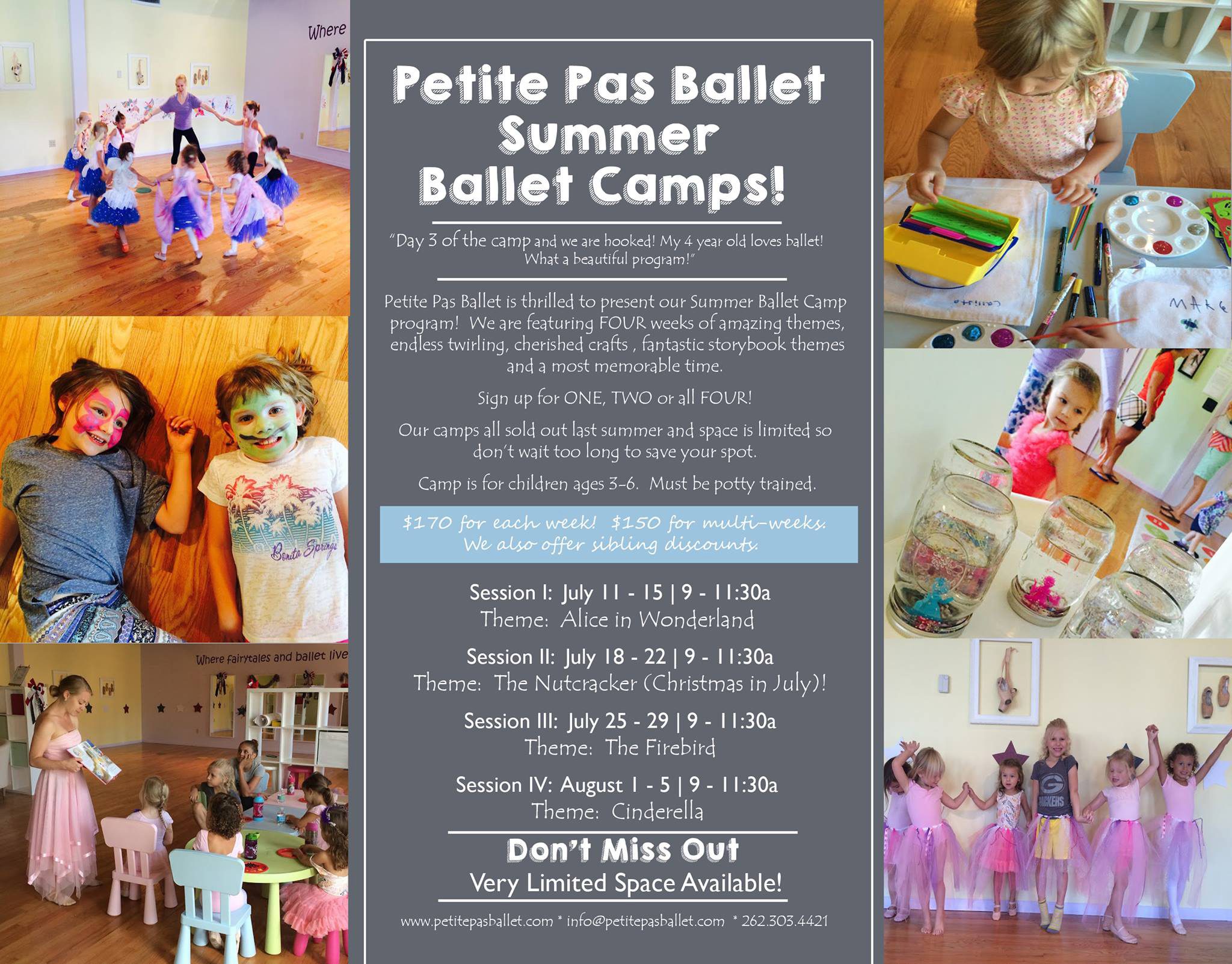 Summer Ballet Camps at Petite Pas! | First Chance to Register Before ...